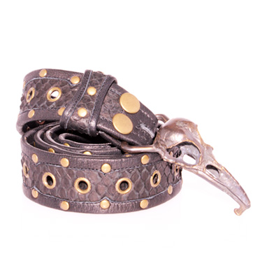 Anahata Designs Python Belt Crow Buckle : Delicious Boutique