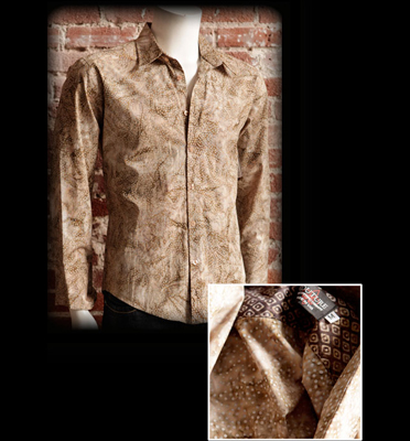 Couture Clothing Co Galaxy Batik Shirt Tan : Delicious Boutique