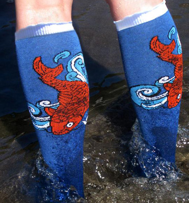 RocknSocks Koi Knee High Socks : Delicious Boutique