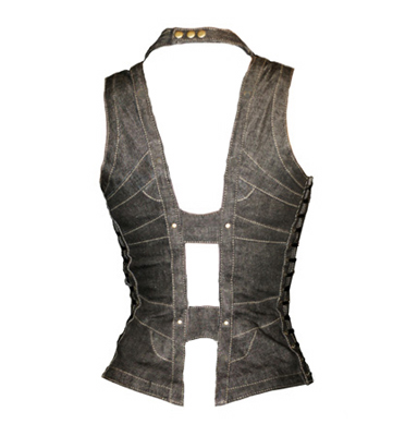 Shawna Hofmann Denim Bell Curve Vest : Delicious Boutique