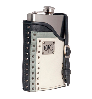 Wild Card Stealth Garter Flask - Black/Cream/Grey : Delicious Boutique
