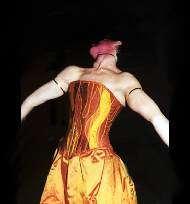 Custom "Fire Element" Corset : Delicious Boutique