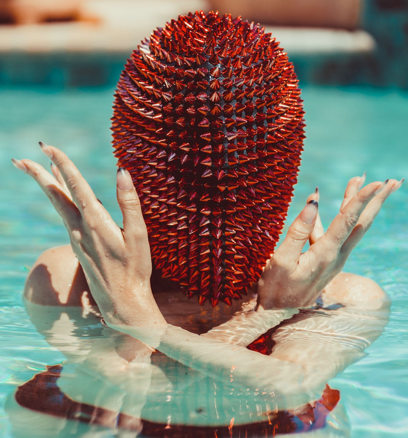 Cryptic 9 Red Fury Full Face Mask : Delicious Boutique