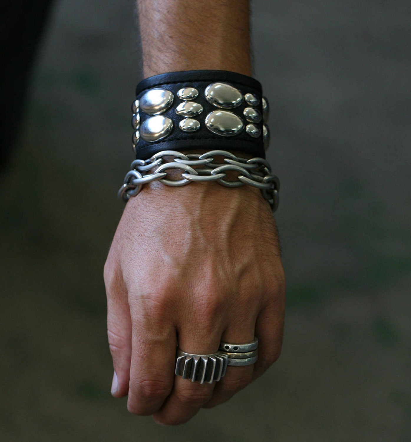 Jungle Tribe Primitive Orbs Cuff : Delicious Boutique
