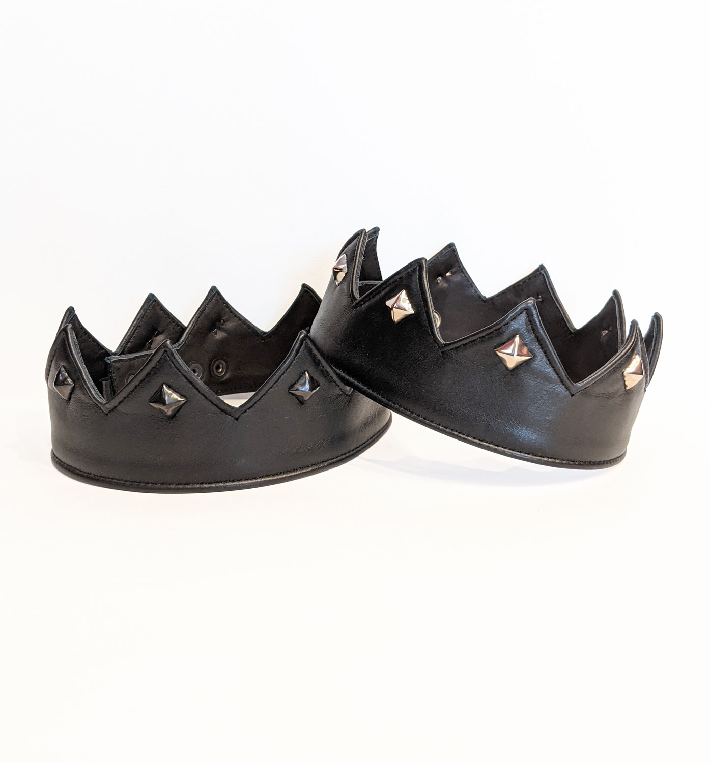 Studded Leather Crown : Delicious Boutique