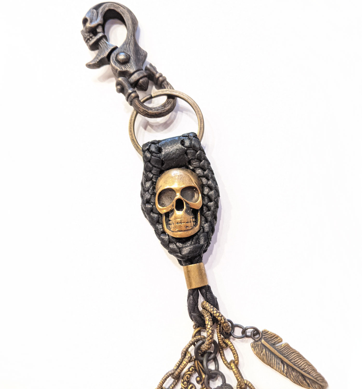 Symbiosis Skully Keychain Charm Clip : Delicious Boutique
