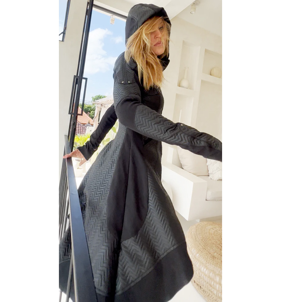 Buddhaful Wavelength Diana Coat : Delicious Boutique