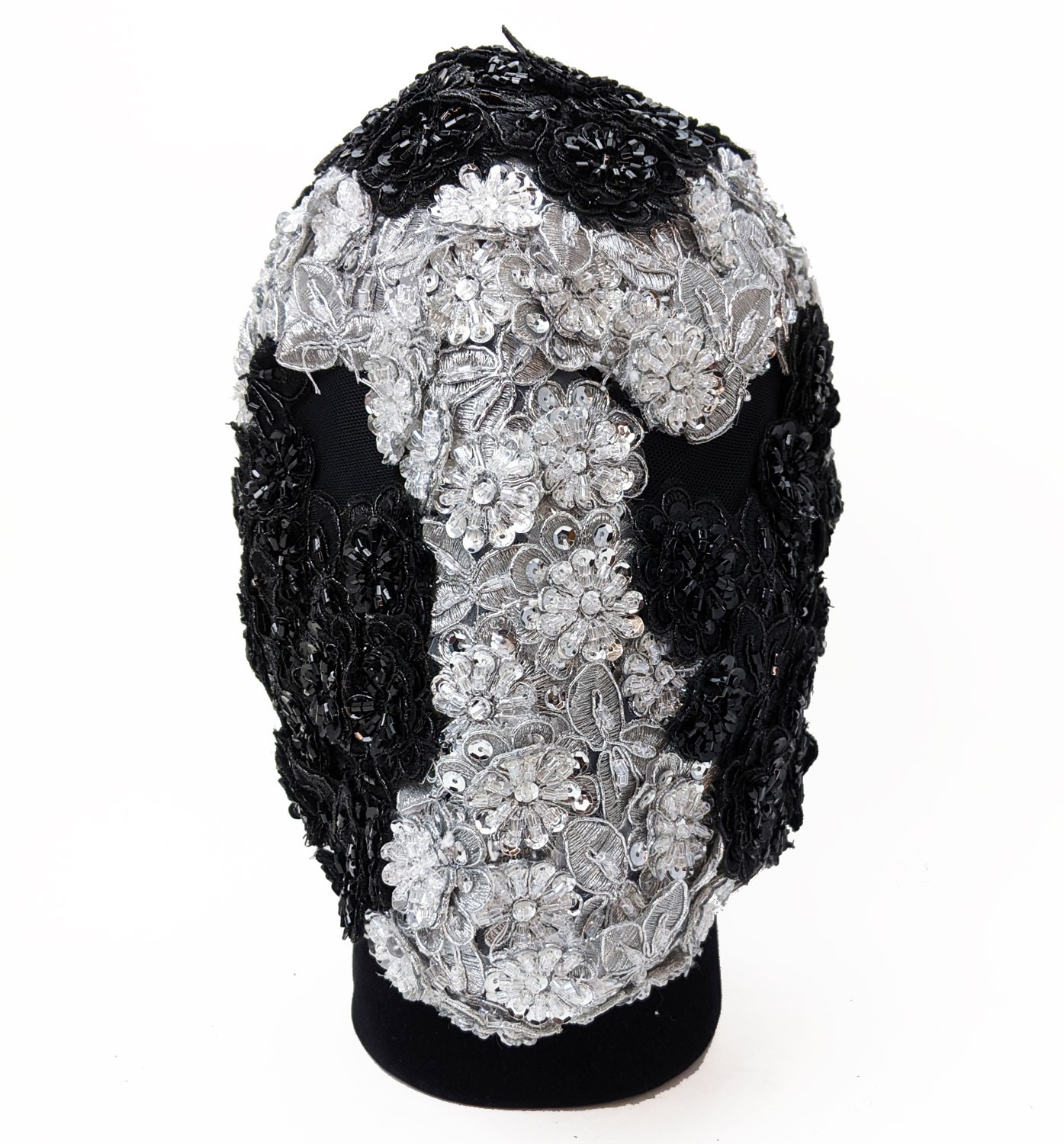 Cryptic 9 Silver Rose Full Face Mask : Delicious Boutique