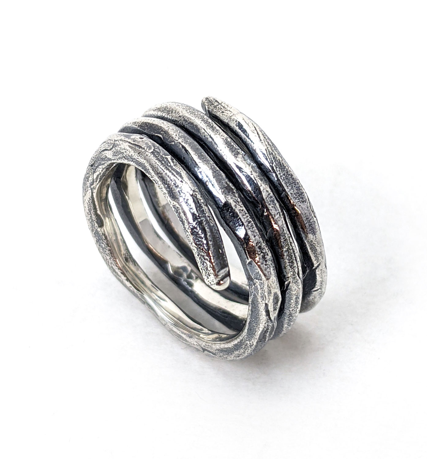 UFO Coil Ring - Silver : Delicious Boutique