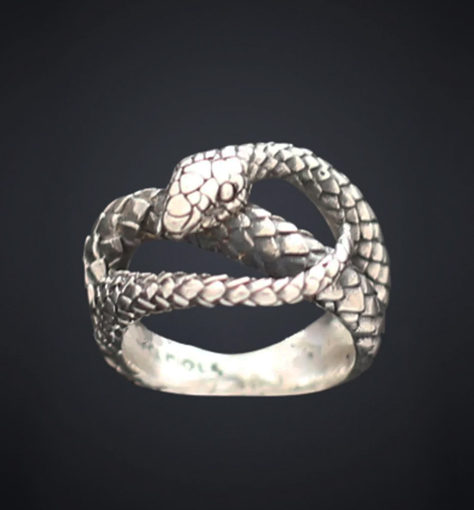Mercurious Small Snake Ring - Sterling Silver : Delicious Boutique