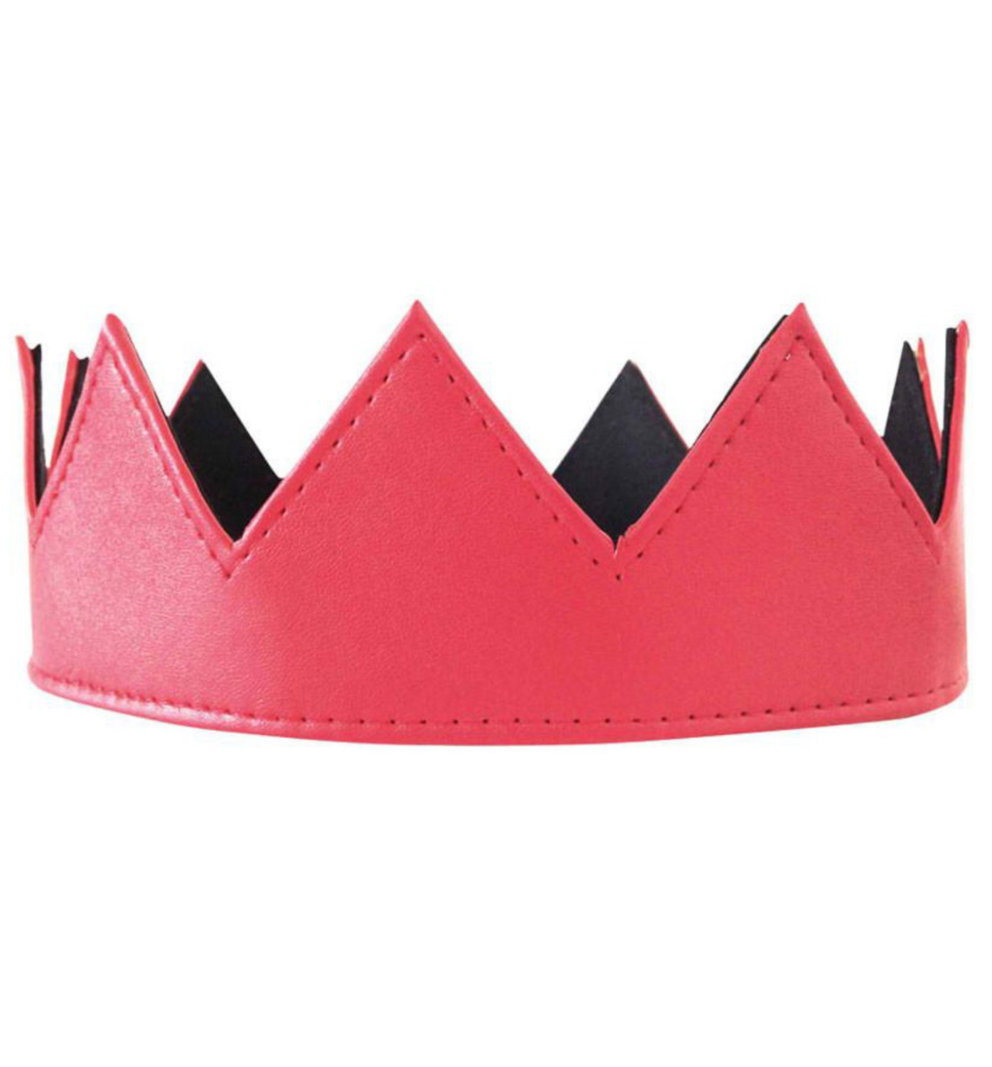 Vegan Leather Crown - Red : Delicious Boutique