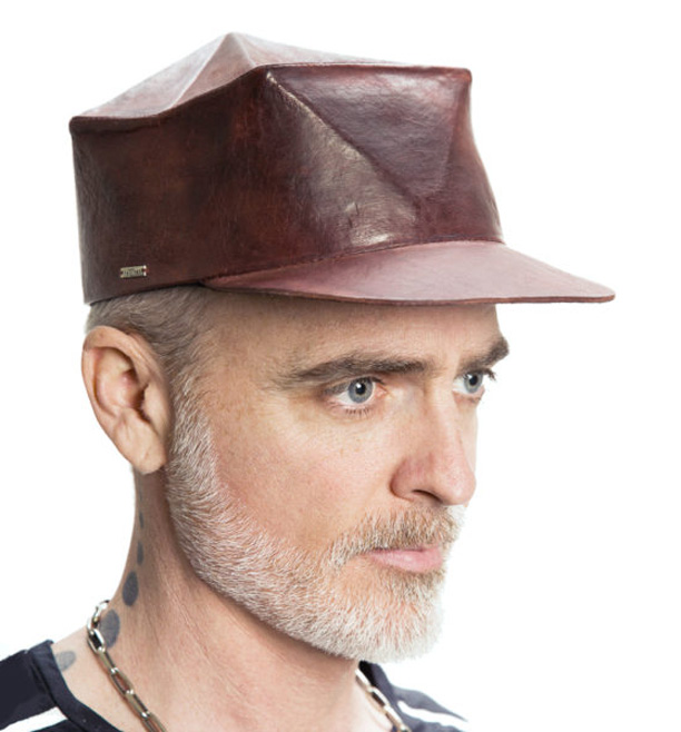 Blamo Leather Geo Cap : Delicious Boutique