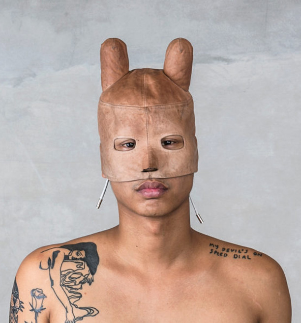 Blamo Leather Half Socky Mask : Delicious Boutique