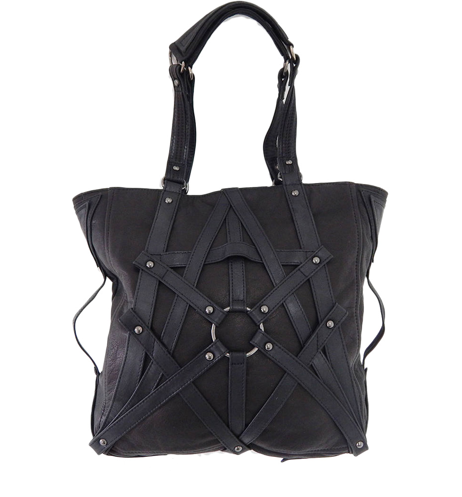 Jungle Tribe Rage Cage Large Leather Tote Bag : Delicious Boutique