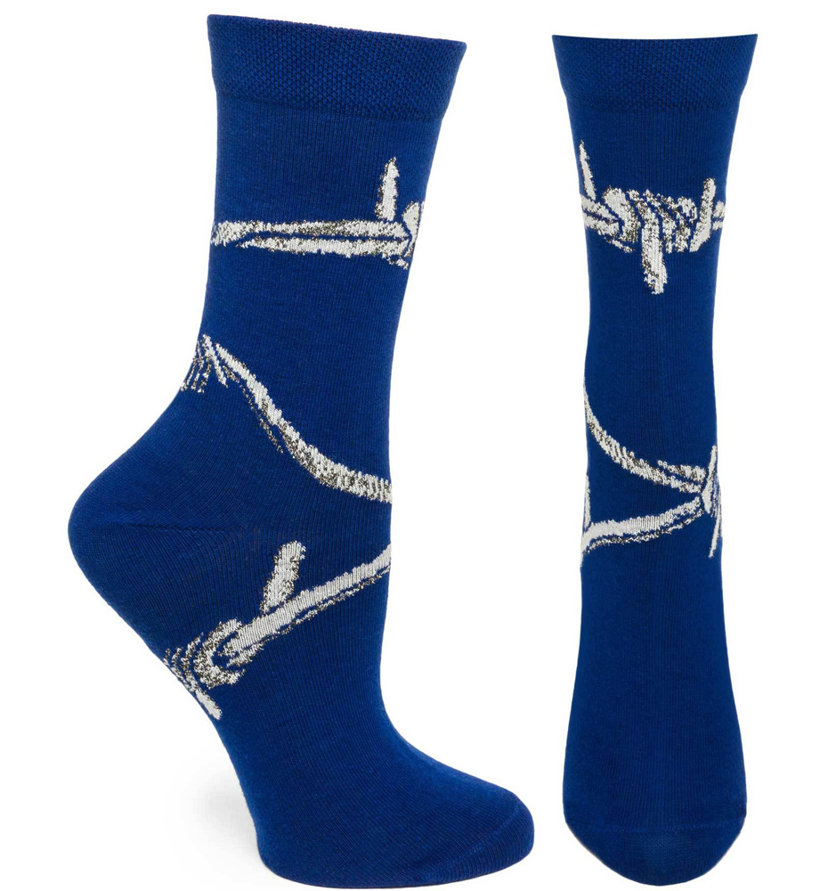 Ozone Barbed Bling Socks - Silver : Delicious Boutique