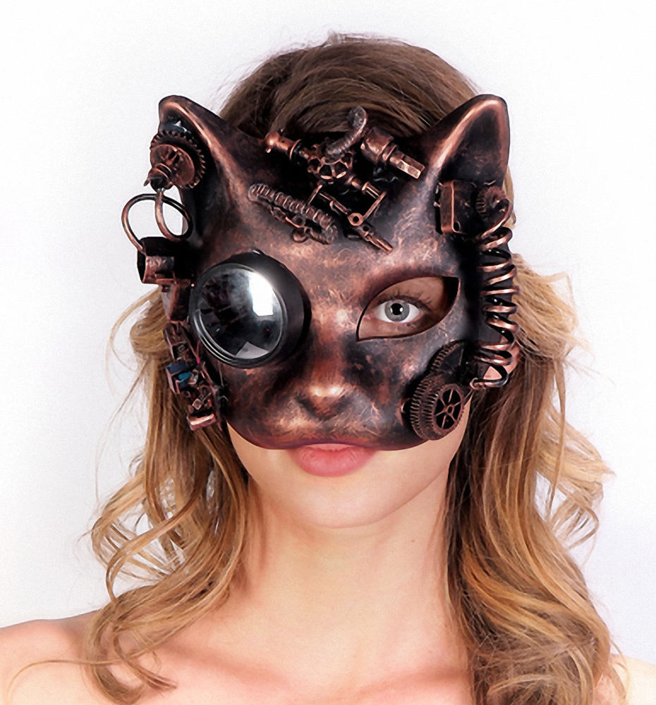 UFO Mechanical Steampunk Cat Mask : Delicious Boutique