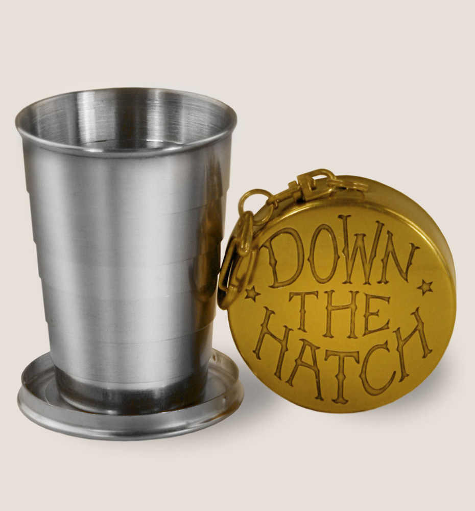 Trixie & Milo Down the Hatch Portable Shot Glass : Delicious Boutique