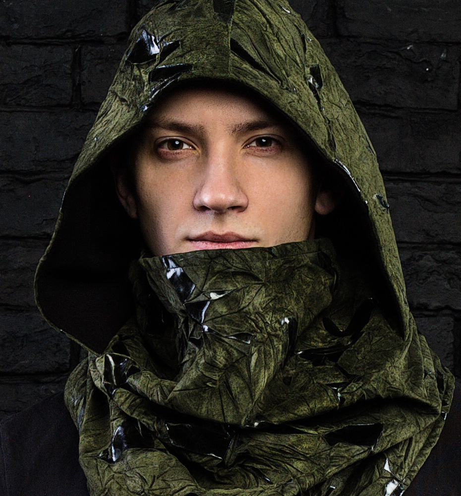 Redux Leather Arrow Hood : Delicious Boutique