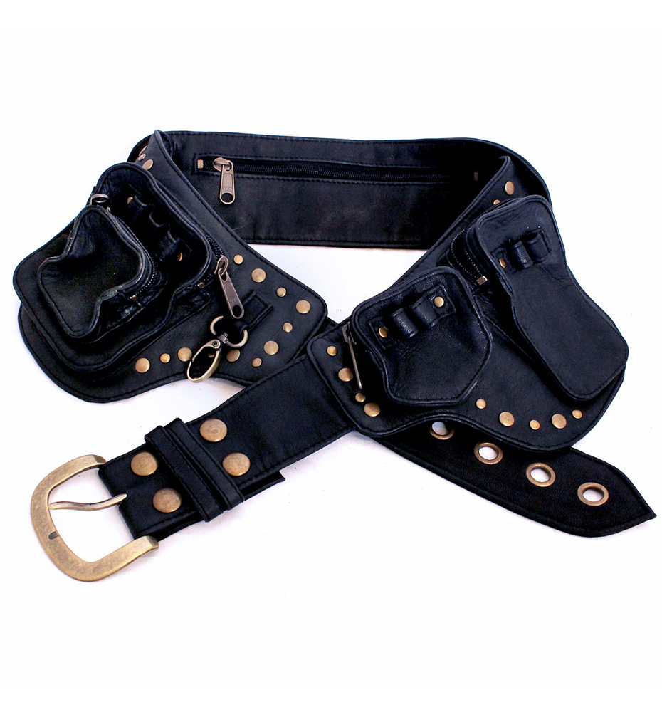 Wild Card Rider Belt - Black Leather : Delicious Boutique